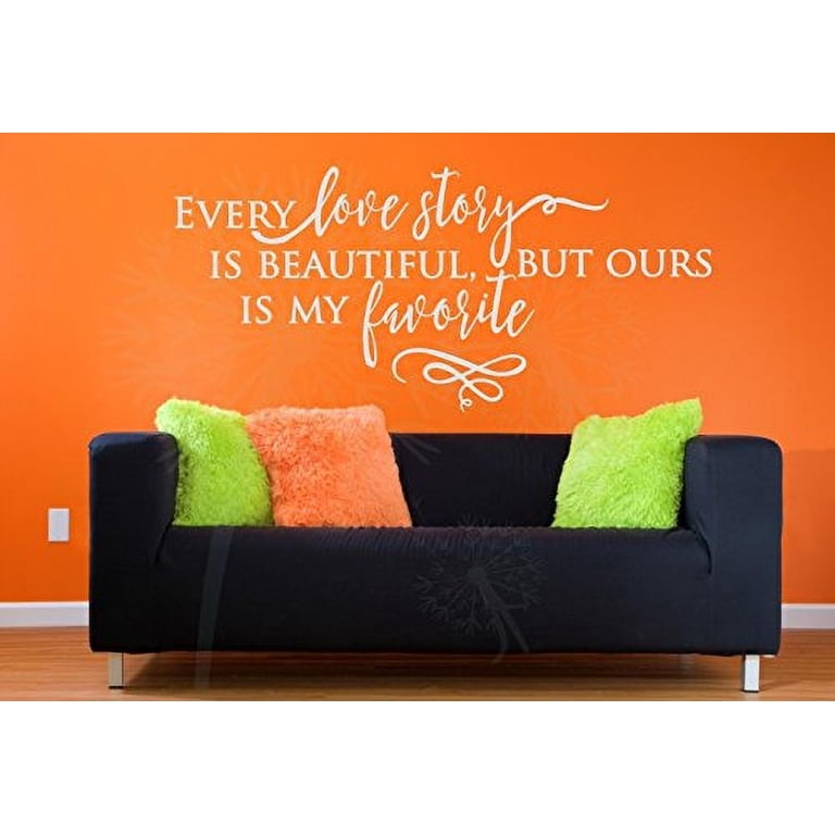Every Love Story Wall Decals For Bedroom Love Story Art Wall Quote