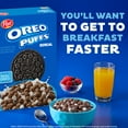 Post Foods OREO PUFFS Breakfast Cereal 16.5 oz Crunchy Chocolate Puffs ...