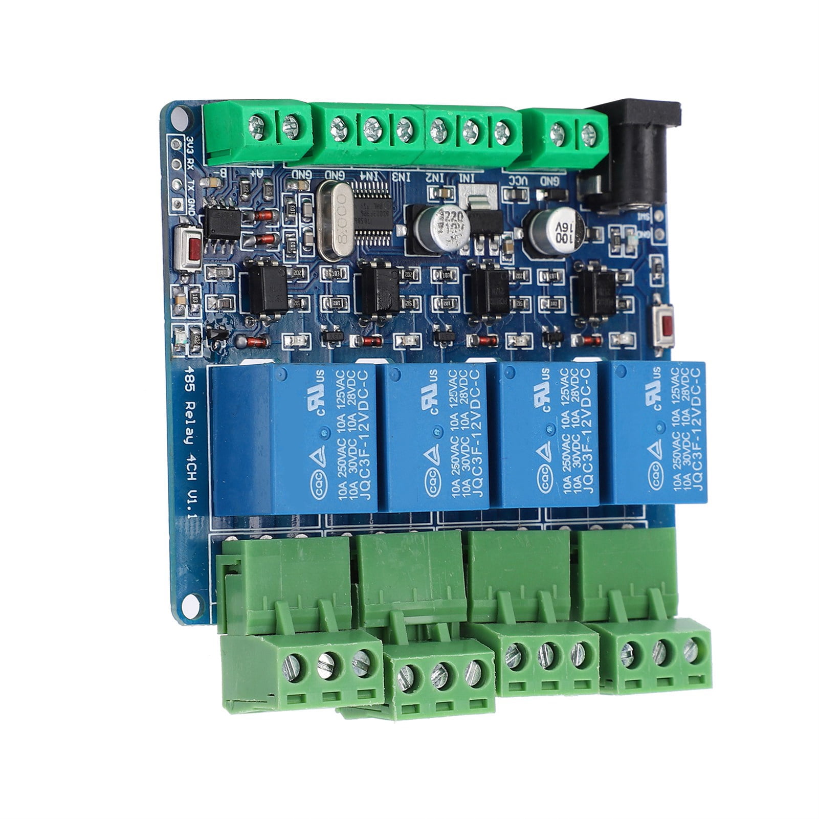 Módulo de relé de 4 canales Bling Bling 12 V para comunicación RS485 ...