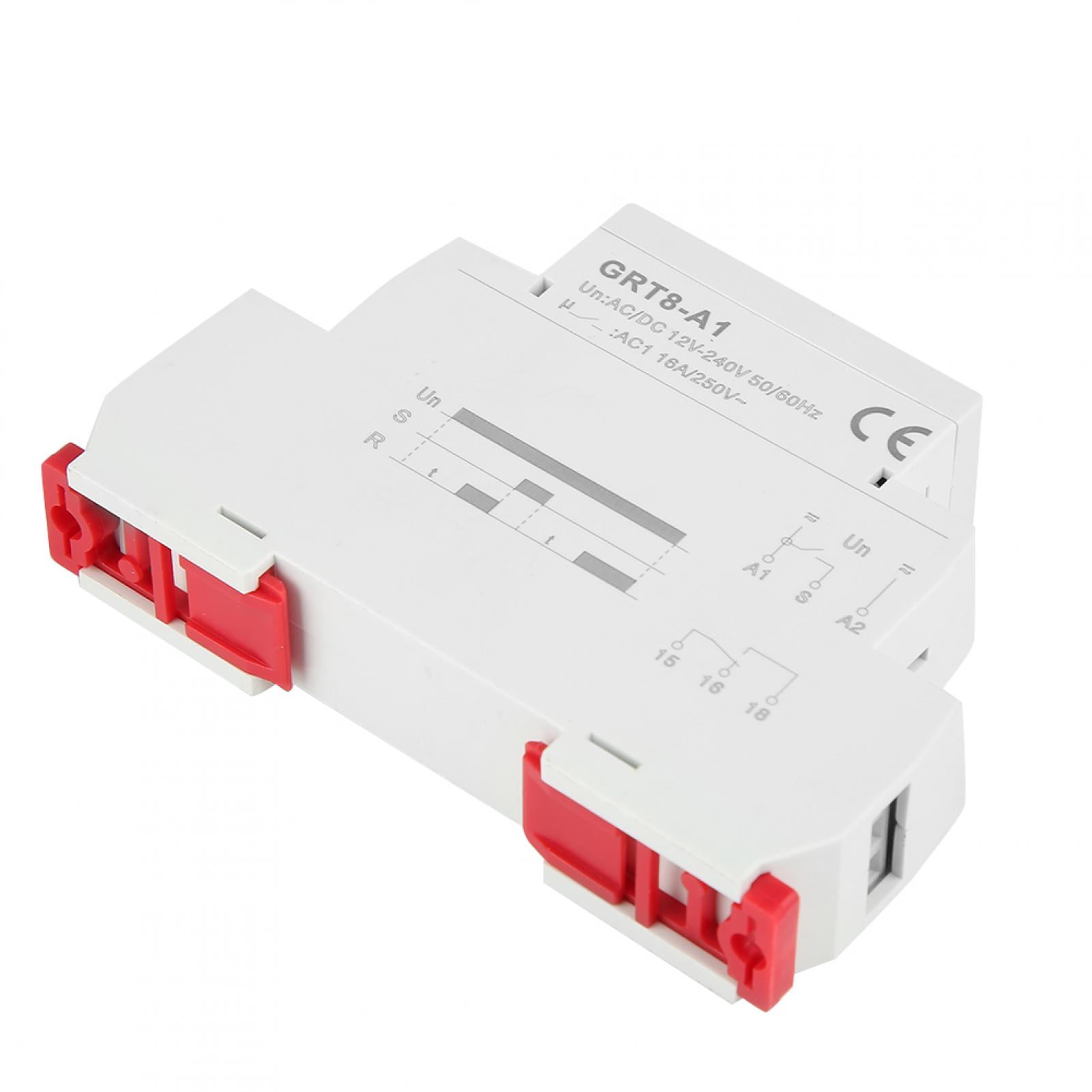 Power On Delay Time Relay, Wide 0.1s to 10days Range, LED Indicator ...