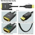 Benfei DisplayPort to DVI-D Cable, 6 Feet, 1080p Resolution, PC to ...