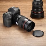 Uxcell 58mm Lens Hood, Standard Focus Frosted Surface Hood with ...