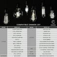 Better Homes & Gardens Daylight Dimmable LED Filament Bulb 6.5W E26 Base 2 Pack Vintage White ...