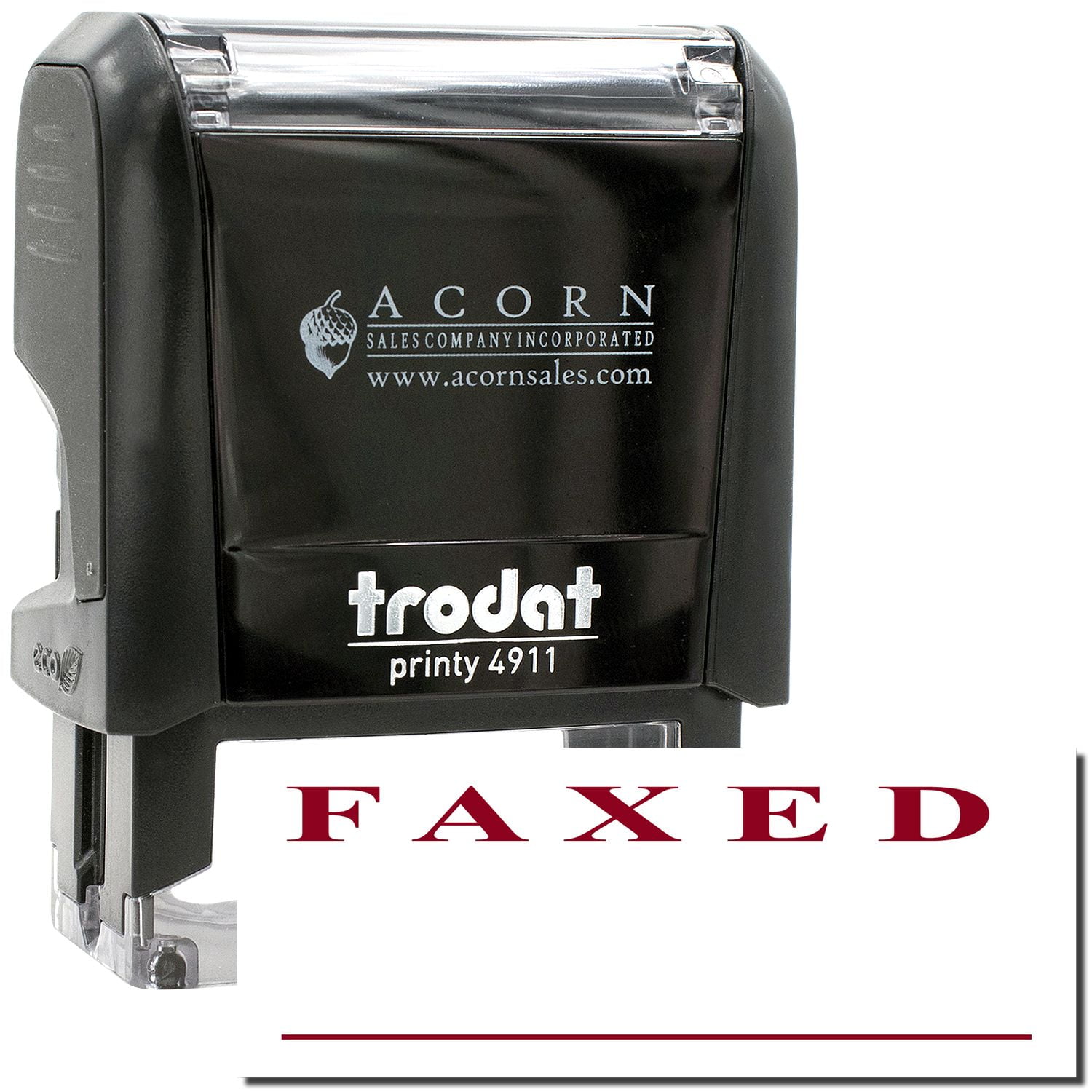 Self-Inking Two Line Faxed Stamp, Trodat Printy 4911, Press and Print ...
