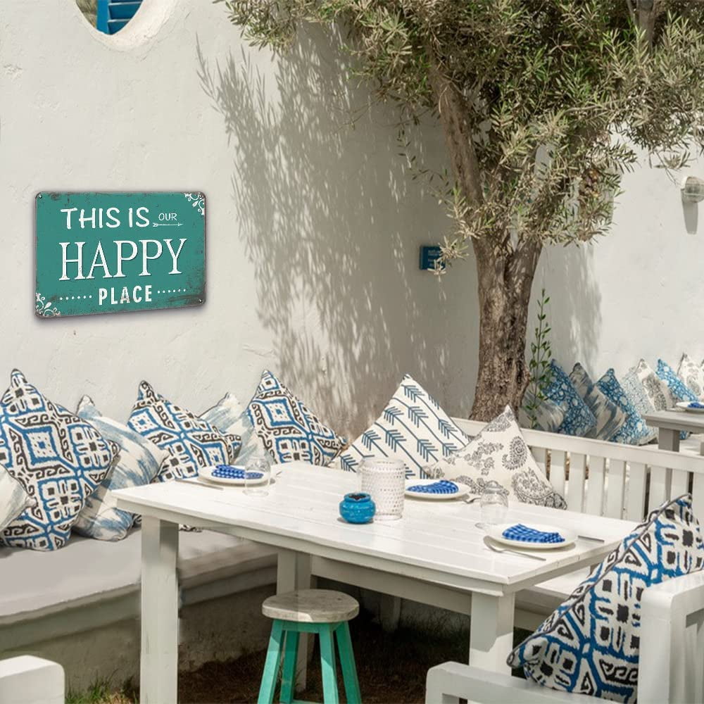 Gather Signs For Home Decor Vintage Tin Sign "Welcome To Our Porch ...