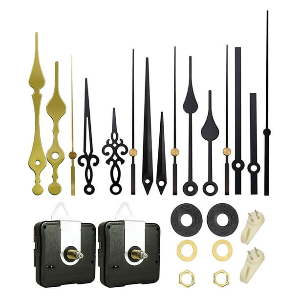Wall Clock Mechanism Set Accessories Long Hands Repair Clock Mechanism ...
