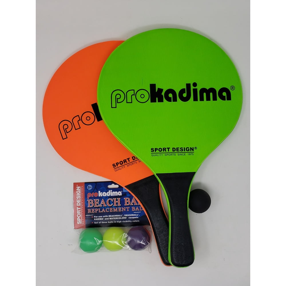 Pro Kadima Paddle Raquet Ball Set-Solid Colors-Bundle Pack (4balls ...