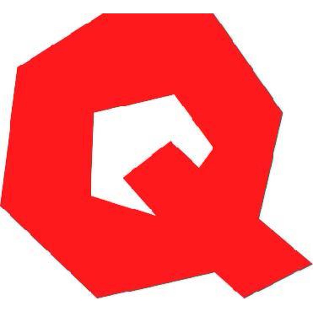 Funny Colorful Alphabetical Letter Q Cartoon Character Wall Art Sticker ...