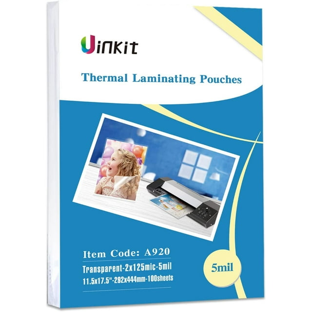 Uinkit Thermal Laminating Pouches 5mil for Extra Protection Menu ...