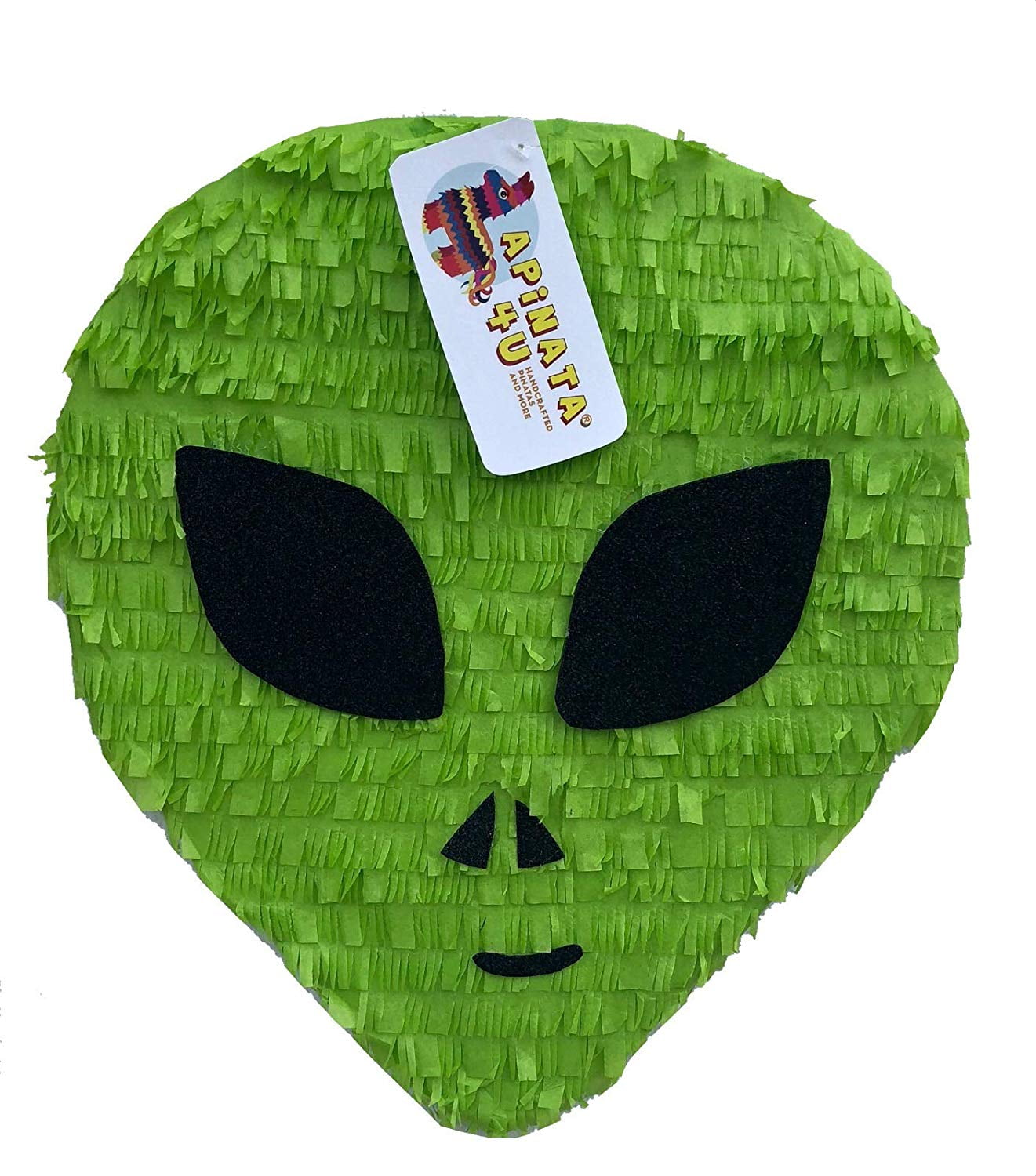 APINATA4U Area 51 Alien Head Pinata, Green, 17in x 17in - Walmart.com