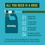 Sunday Mosquito Deleto 5,000 Sq. ft. Plant-Based Bug Control Spray ...