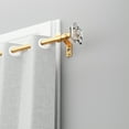 WL.Rocaille 3/4” Decorative Adjustable Curtain Rod Set with Acrylic ...