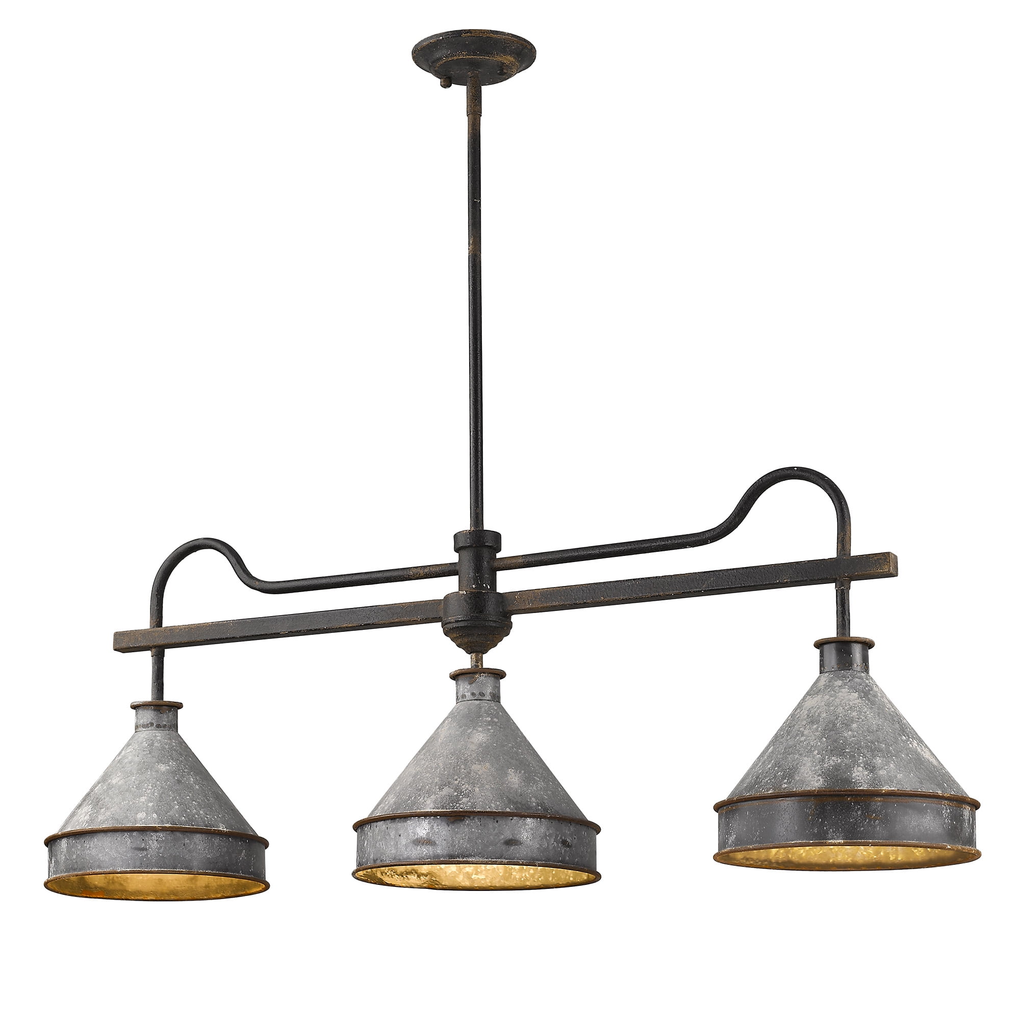 Click here for Golden Lighting Jasper 3-Light Metal Linear Pendan... prices