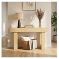 63-Inch Narrow Console Table, Sturdy Wooden Entryway Table with 5.9 ...