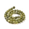 1Strand Round Frosted Natural TaiWan Jade Bead Strands 10mm Hole: 1mm ...