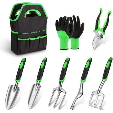 Nrnio Outside Yard Work Tools Set - Premium Stainless Steel Garden ...