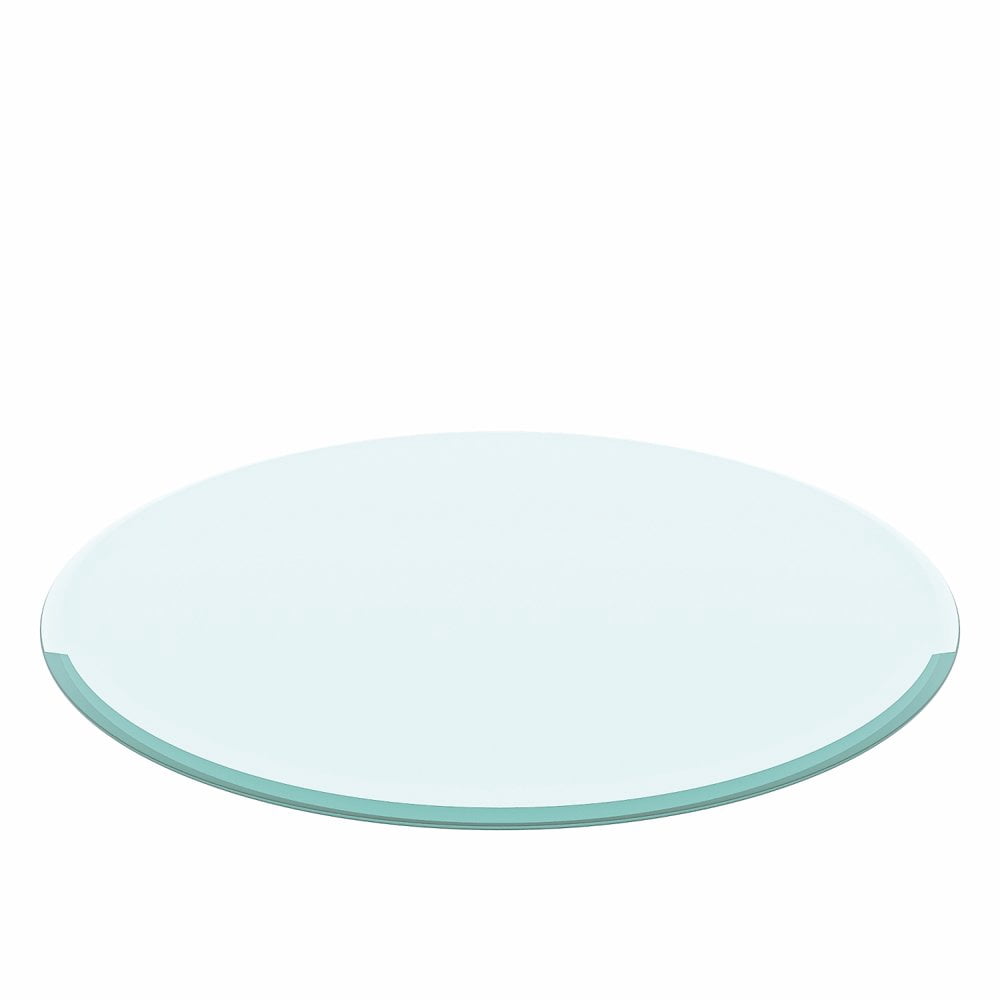 GZXS 28" Round Glass Table Top Clear - Walmart.com