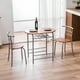 Small Kitchen Table Set 3 PCS, Dining Room Breakfast Table Set for 2 ...