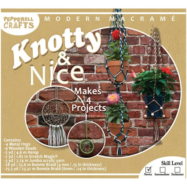 Modern Macrame Knotty & Nice Boxed Kit - Walmart.com