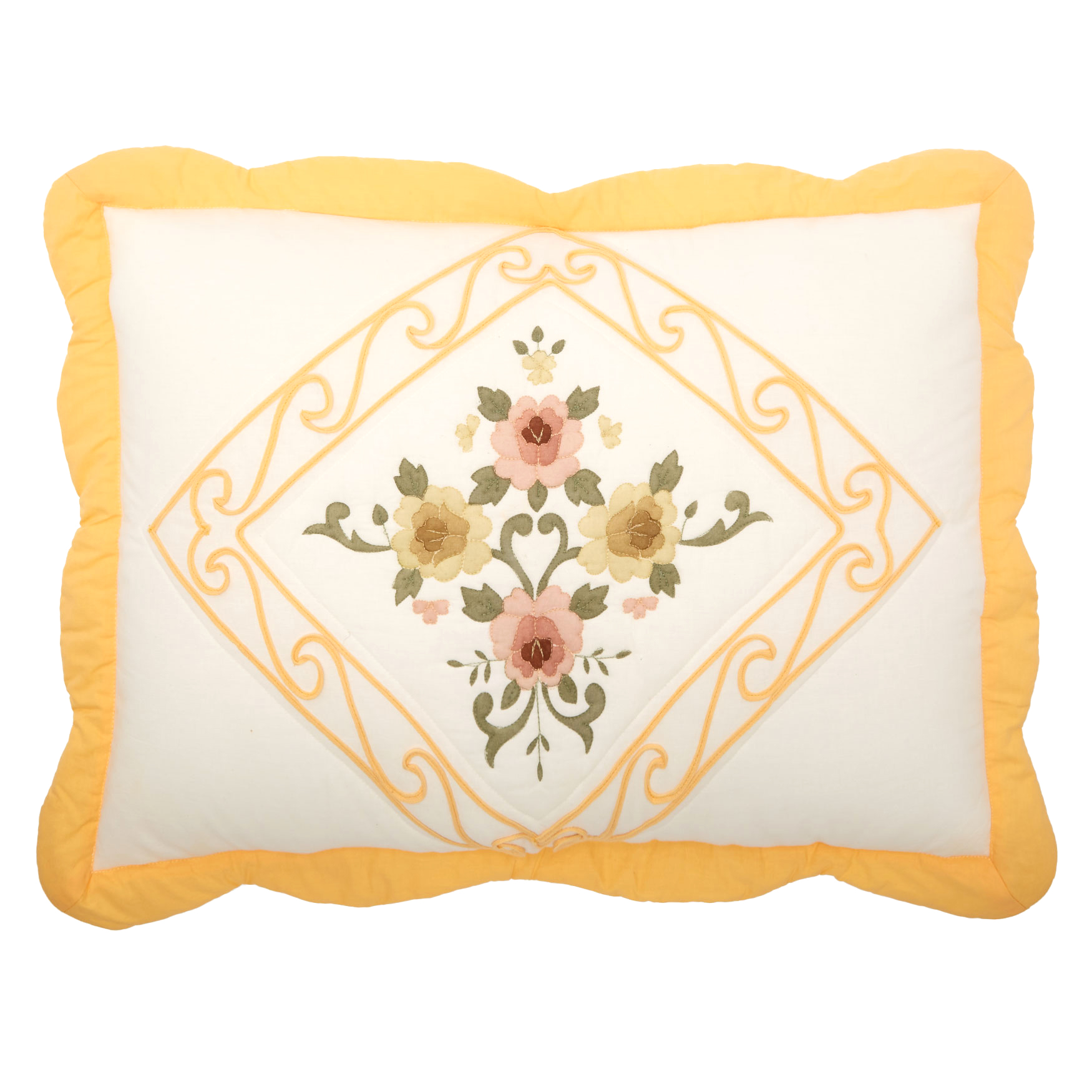 Brylanehome Ava Embroidered Cotton Sham - Standard Shams (2 Pack ...