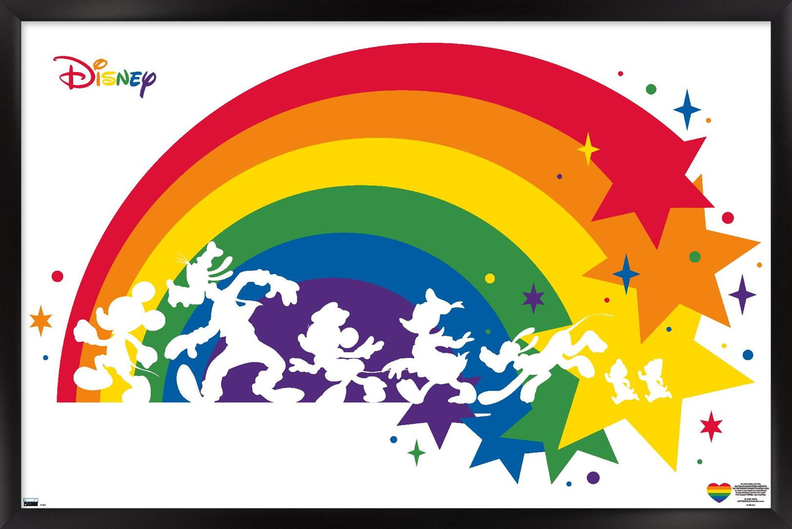 Disney Mickey Mouse & Friends - Rainbow Wall Poster, 14.725" x 22.375 ...