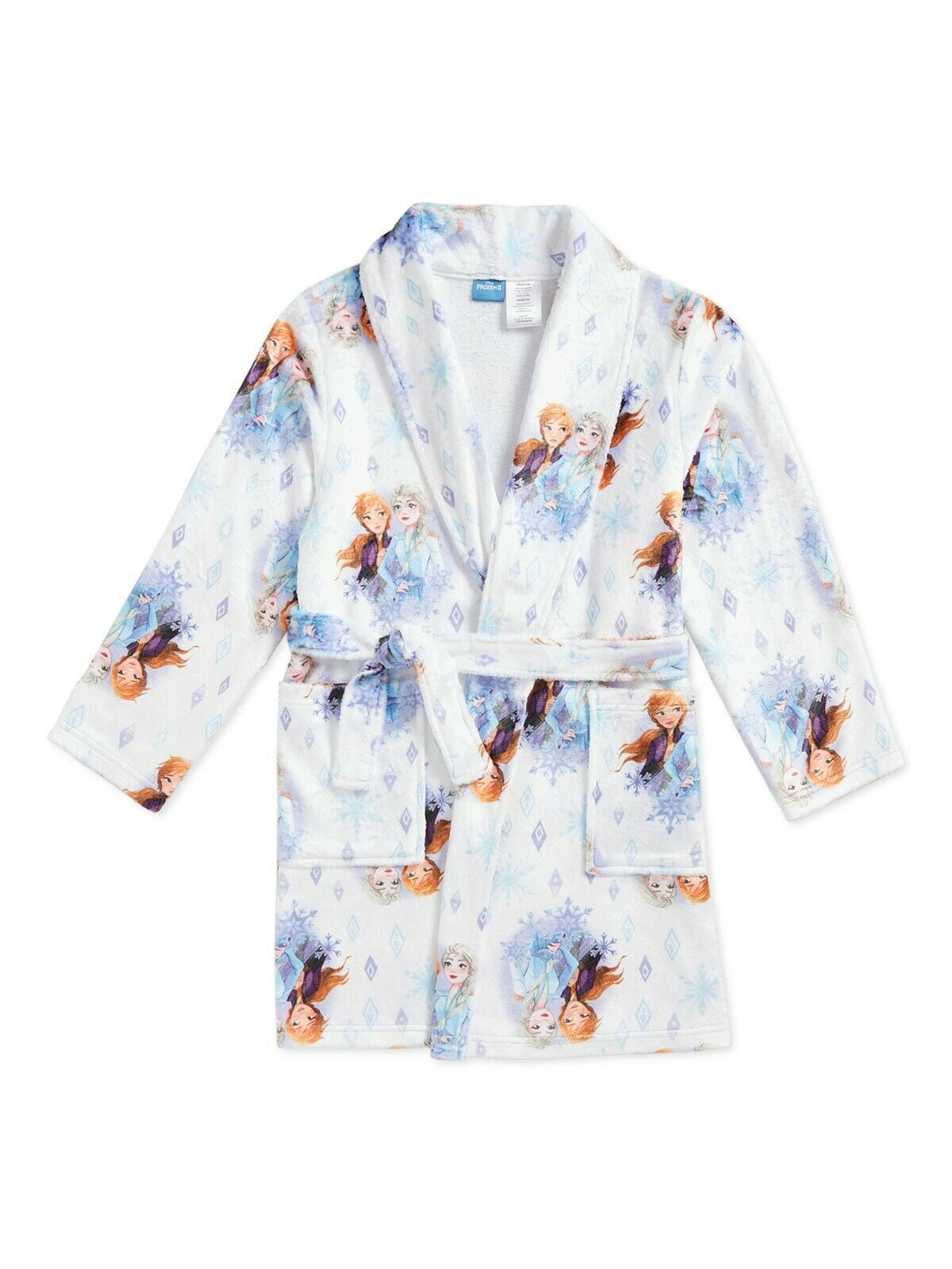 Disney Frozen Elsa Anna Bath Robe Pajama Girl Size 6/6X - Walmart.com
