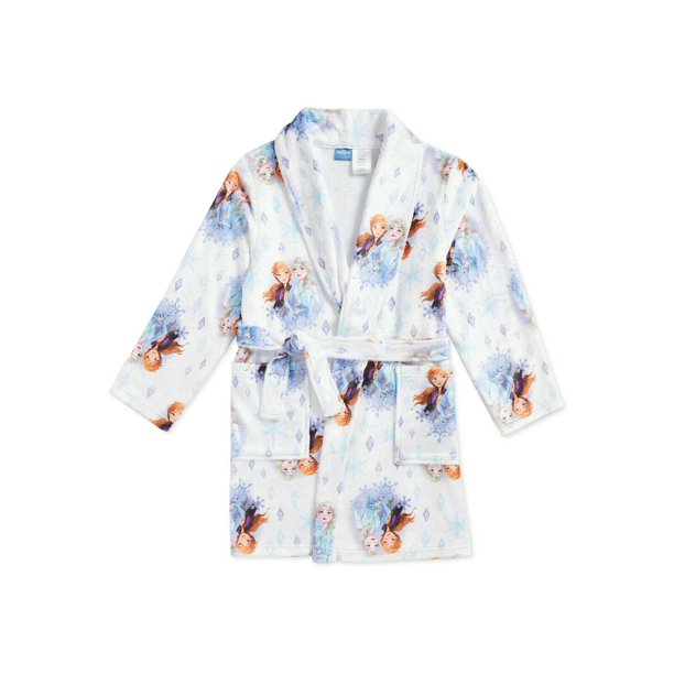 Disney Frozen Elsa Anna Bath Robe Pajama Girl Size 6/6X - Walmart.com