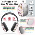 Protective Cover for AirPods Max Watercolor Burgundy Floral =9 ...