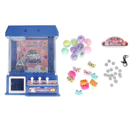 Mini Doll Claw Machine, Music Easy Open 20 Coins Interactive Doll ...