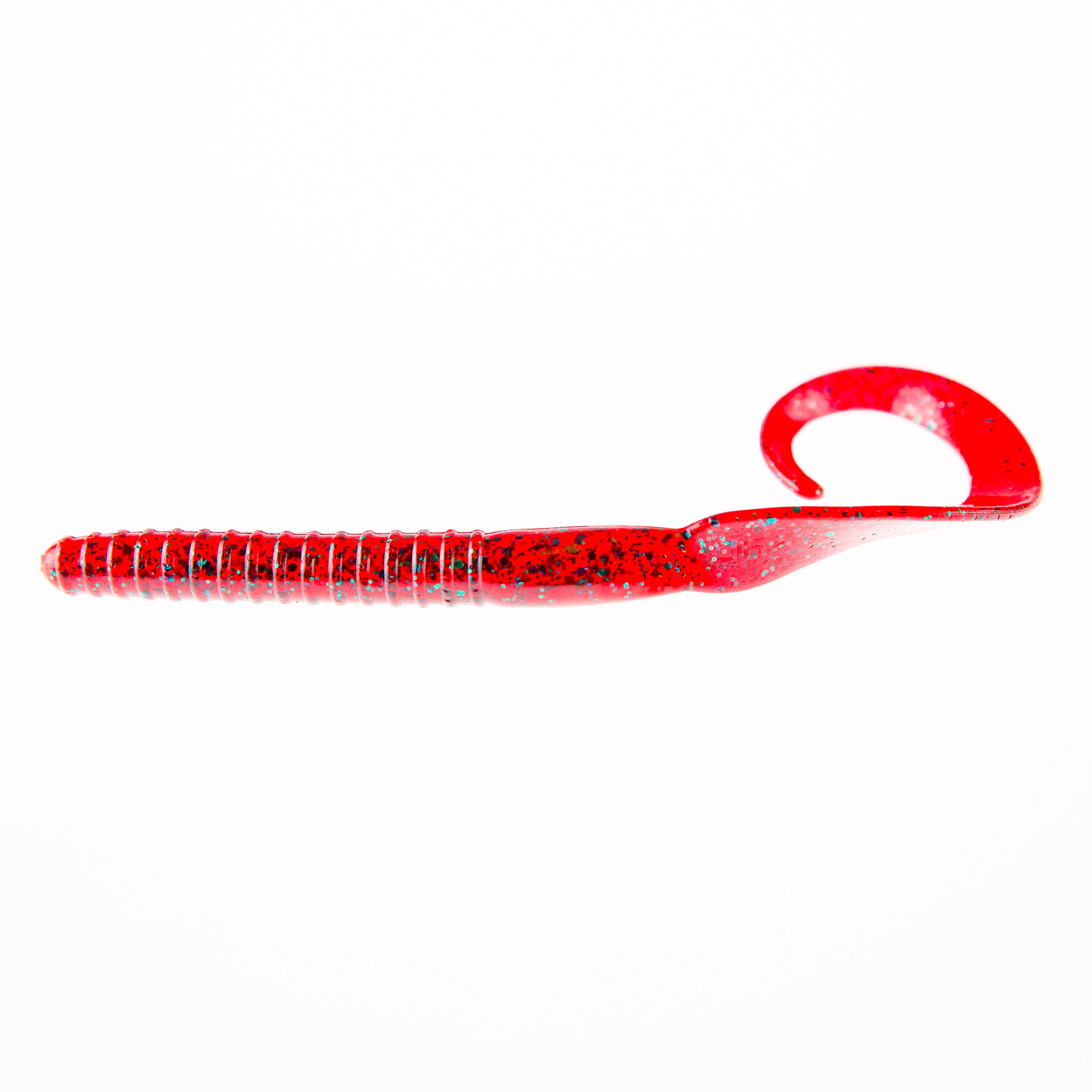 Ozark Trail Kicker Curl 7”, Red Bug, 14pc Fishing Soft Baits - Walmart.com