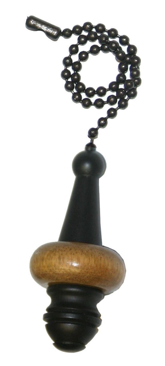 Atron Electro Industries Solid Oak with Oil Rubbed Bronze 36 Inch Pull ...
