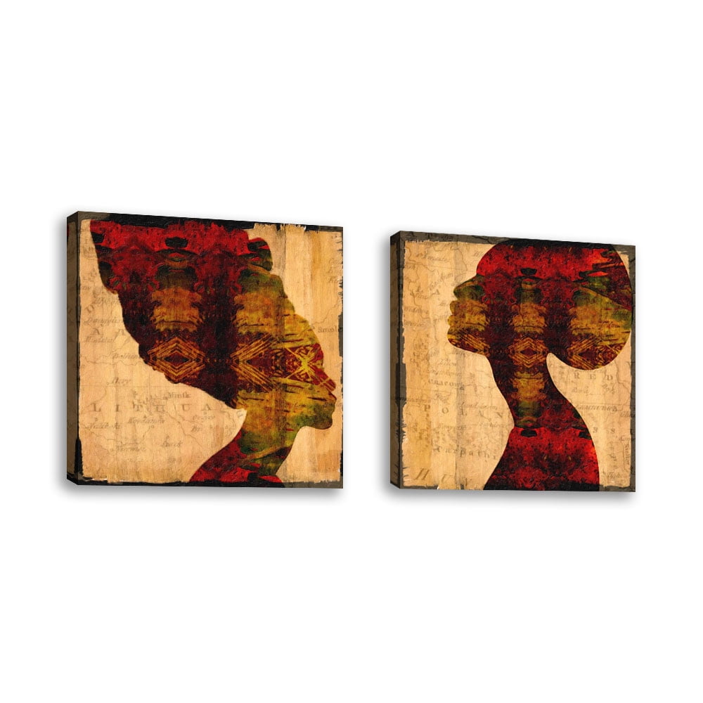 Abstract Giclee Art Print Canvas Modern Figurative Painting Red Line ...