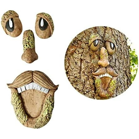 Tree Faces Decor Outdoor Funny Old Man Tree Face Hugger Garden Art ...