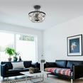 First Lighting Achenar Crystal 3-light Semi Flush Mount - Walmart.com