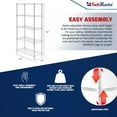 "SafeRacks 5-Tier Steel Wire Shelving, 30""x14""x60"", Adjustable, 3000 ...