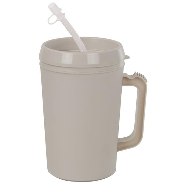55482901 Gray 34 oz Plastic Reusable Drinking Mug - Walmart.com