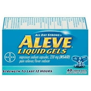 Aleve Liquid Gels, 220mg, 160 Ct - Walmart.com
