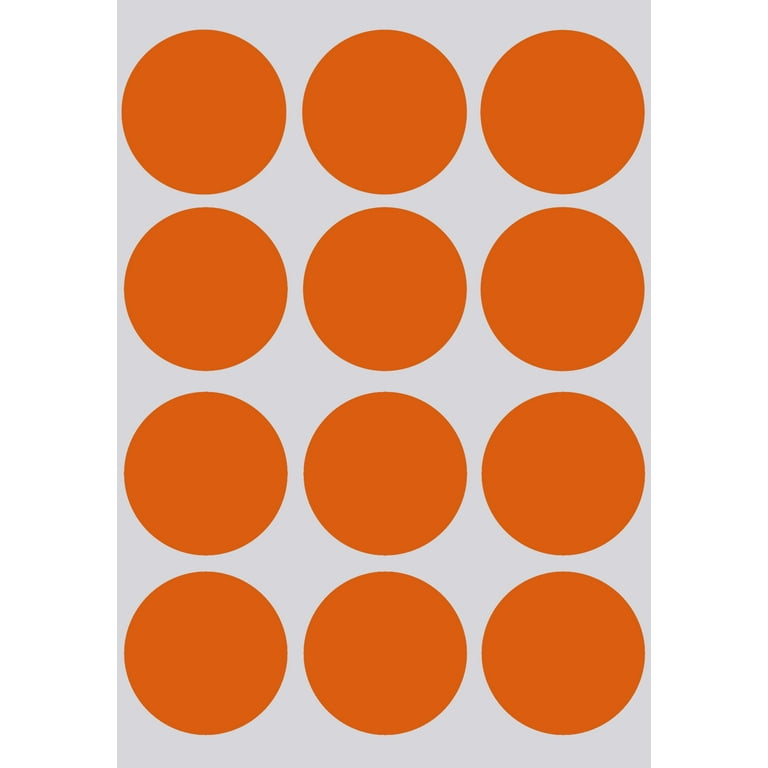 Orange Dot Stickers