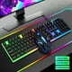 Rainbow Wired Gaming Keyboard and Mouse Combo, RGB Backlit Keyboard ...
