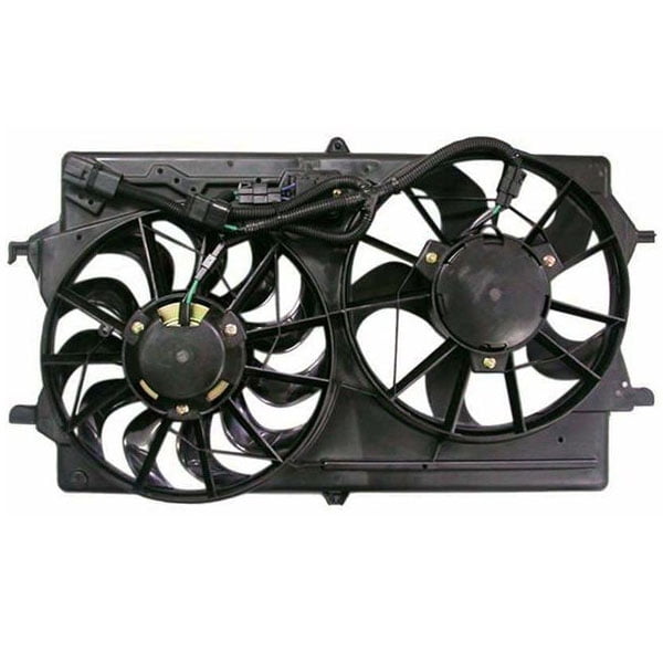 For 00-02 Focus 2.0L with AC Dual Radiator Condenser Cooling Fan Motor ...