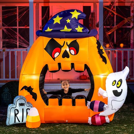 Joiedomi 7ft Tall Halloween Inflatable Photo Booth Blow-up Decor ...