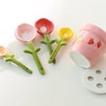 1 Set Flower Pot Measuring Spoons Set, Ceramic Flower Pots Measuring ...