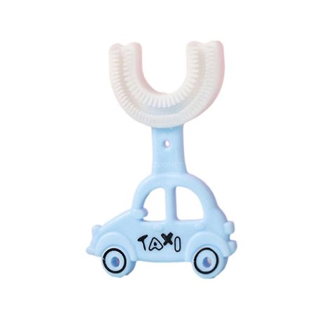 Cartoon Car Handheld 360 Degree U-shaped Toothbrushes Soft Brush Head ...