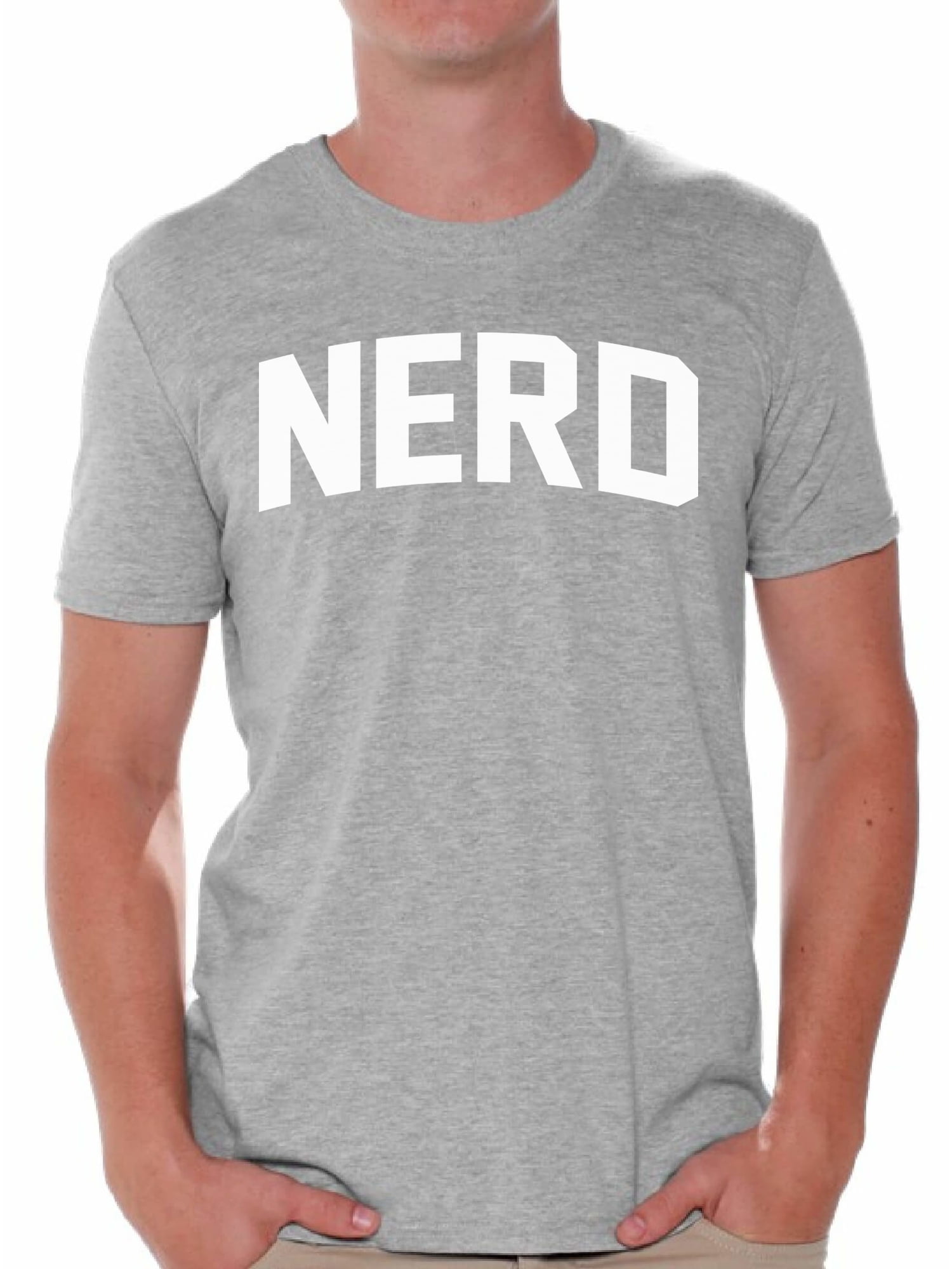 Awkward Styles Nerd Shirt for Men Nerd White Prints Cute Birthday Gifts ...