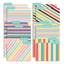 New Generation Floral 1/3 Cut Tab File Folder, Multicolor, 12 Pack ...