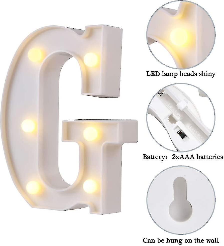 Luces de letras Led, letras del alfabeto iluminadas, letrero perfecto ...