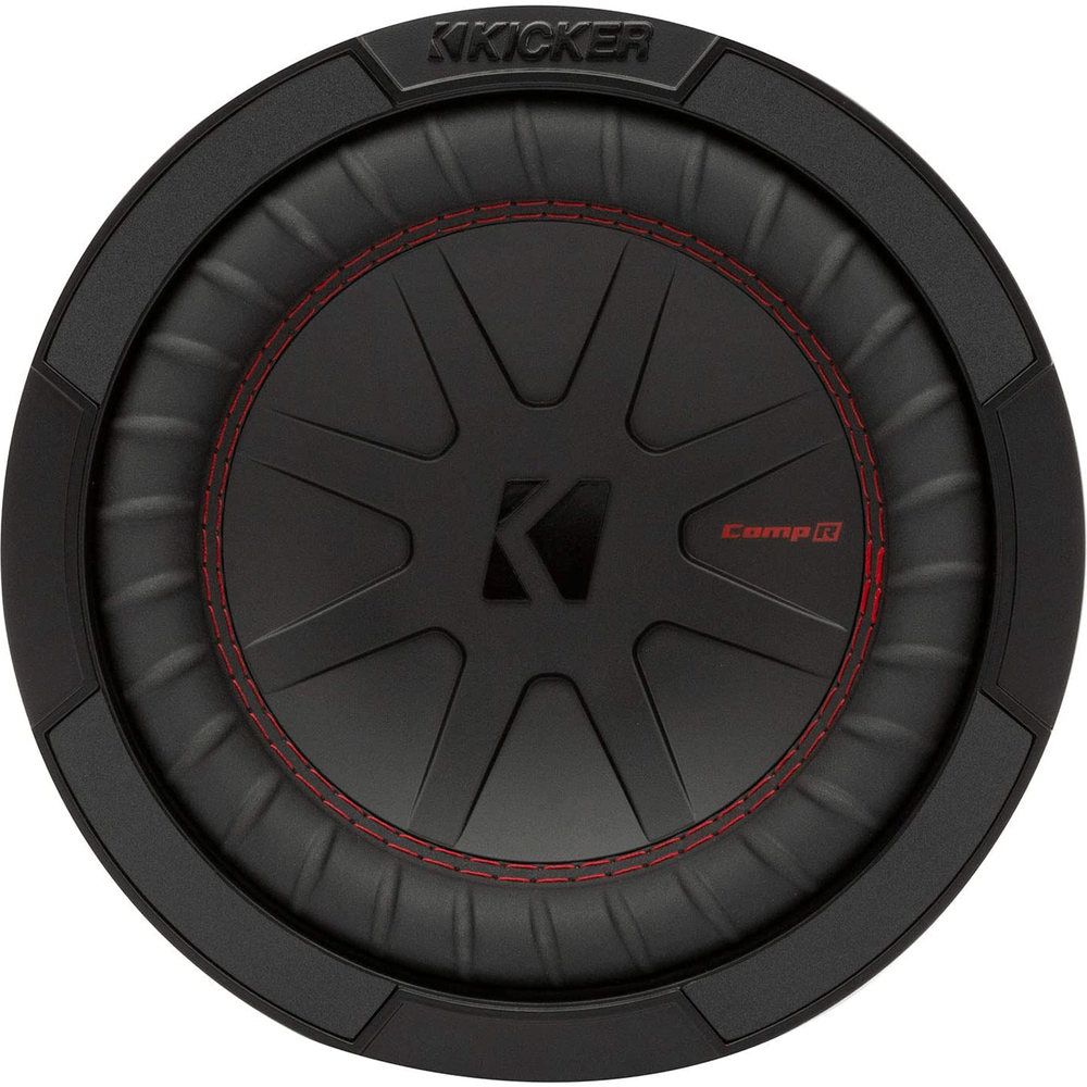 KICKER CompR 8 Inch 2 Ohm DVC 600W Peak Power Car Audio Subwoofer ...