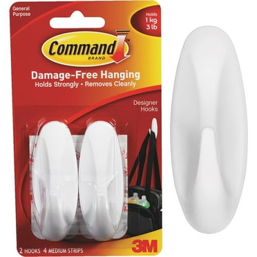 Command Outdoor Clear Strip Refills Pack, UV and Water Resistant, 4 Medium Strips, 2 Large ...