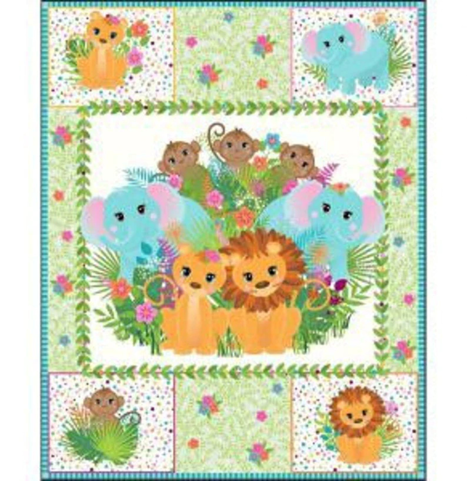 Jungle Cotton Panel Fabric - Walmart.com