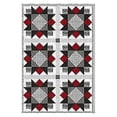 Star Flowers Lap Quilt Pattern Using Strips -From: Castille ja Cotton ...